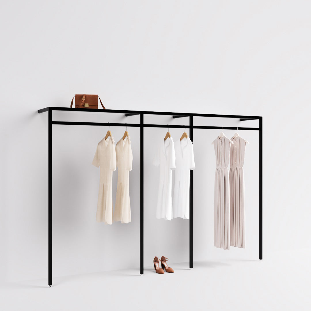 Wall Clothing Rail System Ontario for Retail