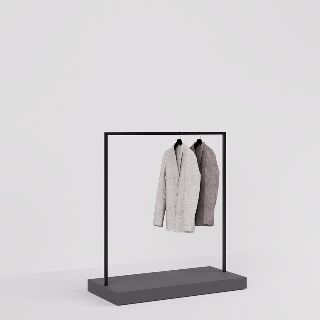 Clothing Rail Kansas, anthracite | W125 | Mandai Design