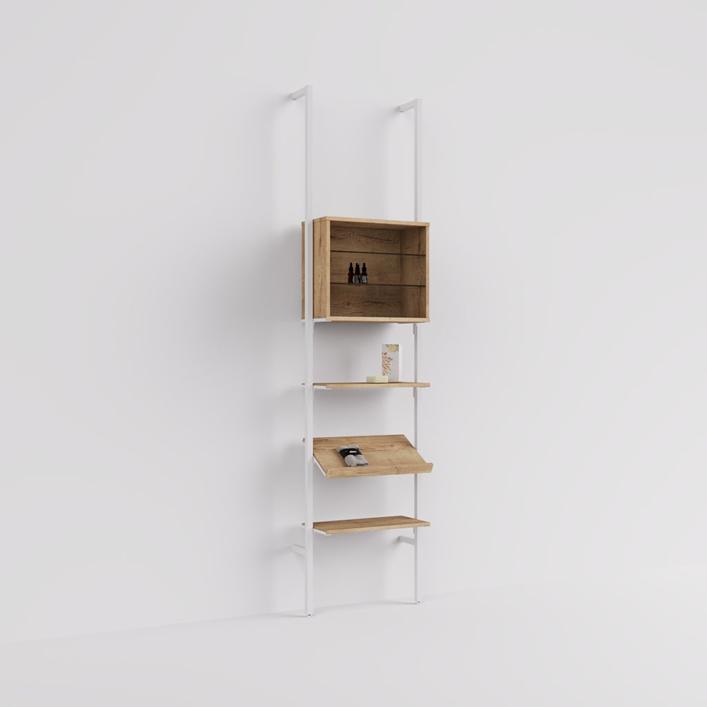 Retail shelf Cetus - Style 1, in white | Mandai Design