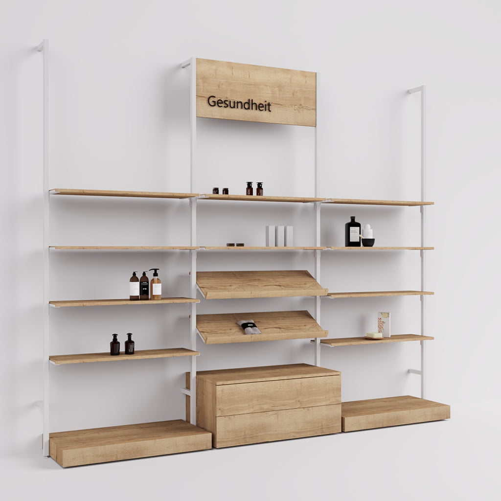 Shelving System Cetus | Style 4, white | Mandai Design