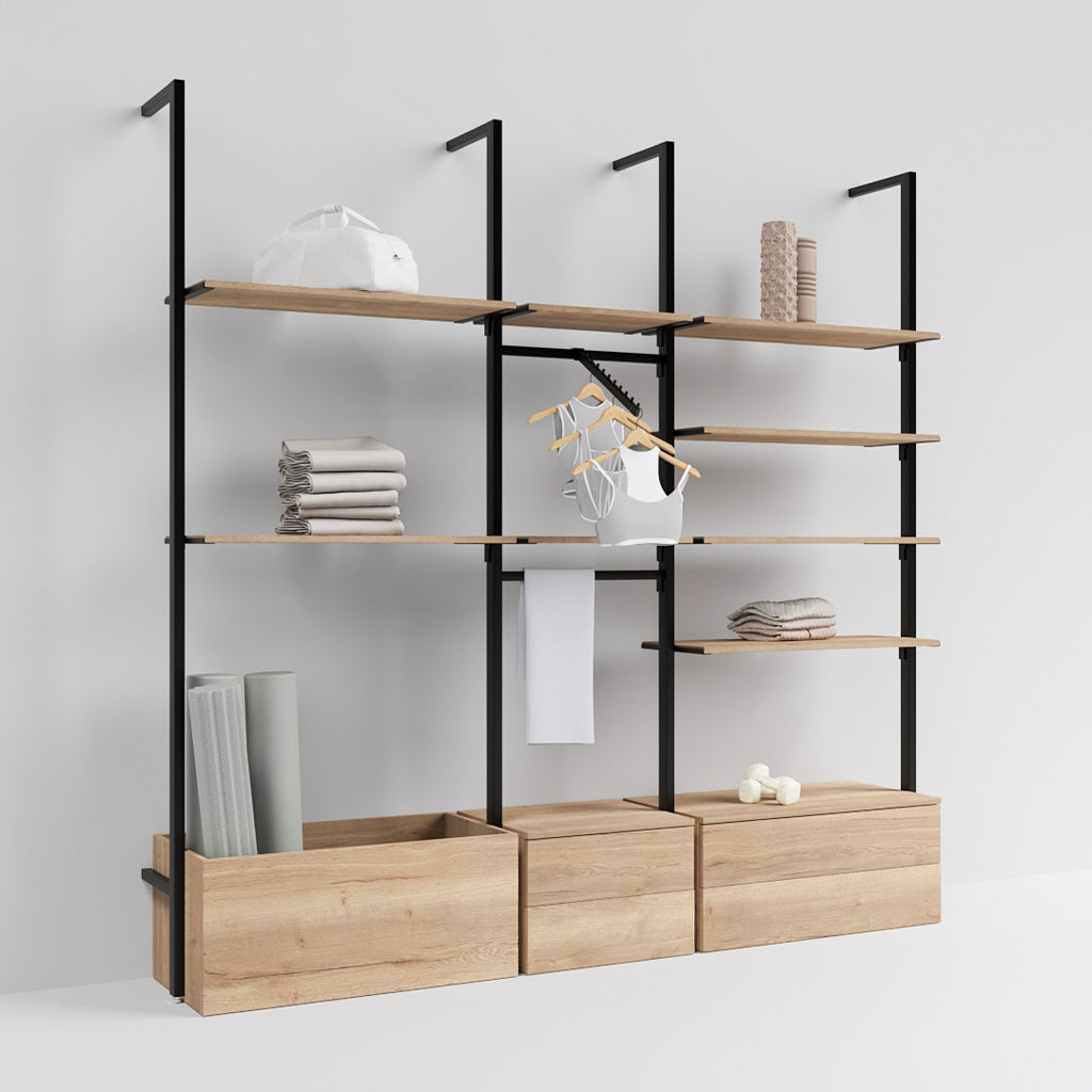 Shelving system Athleisure Style 3 - Ceres shopfitting system