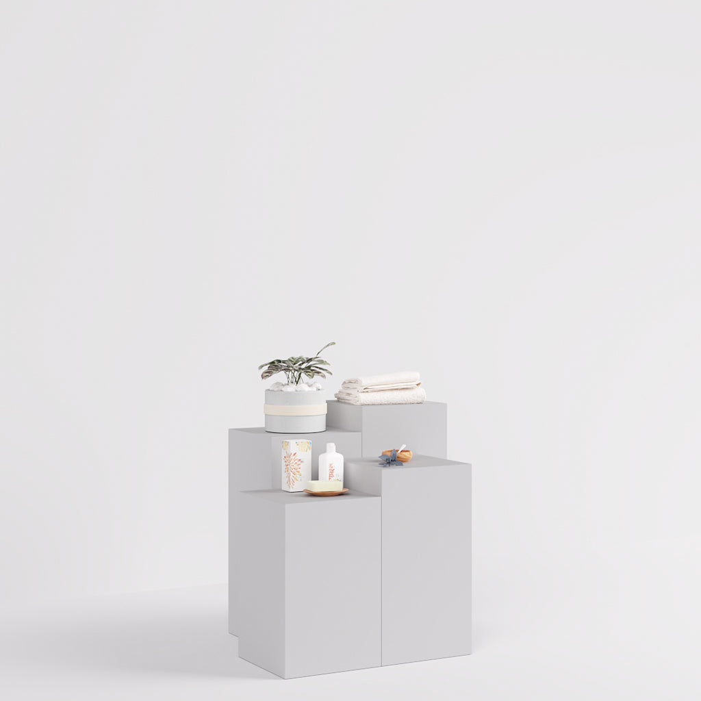Cube table Toro | in white | Mandai Design