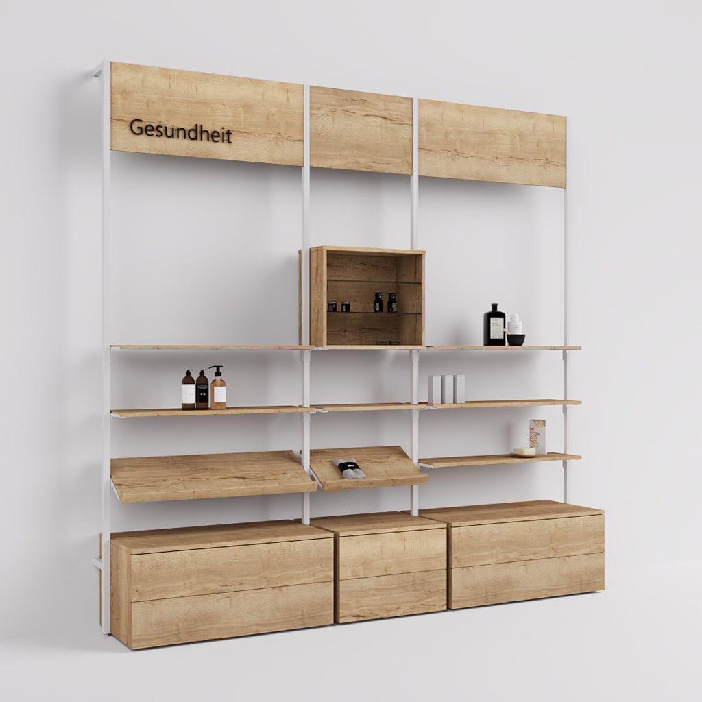 Shelving System Cetus | Style 3, white | Mandai Design