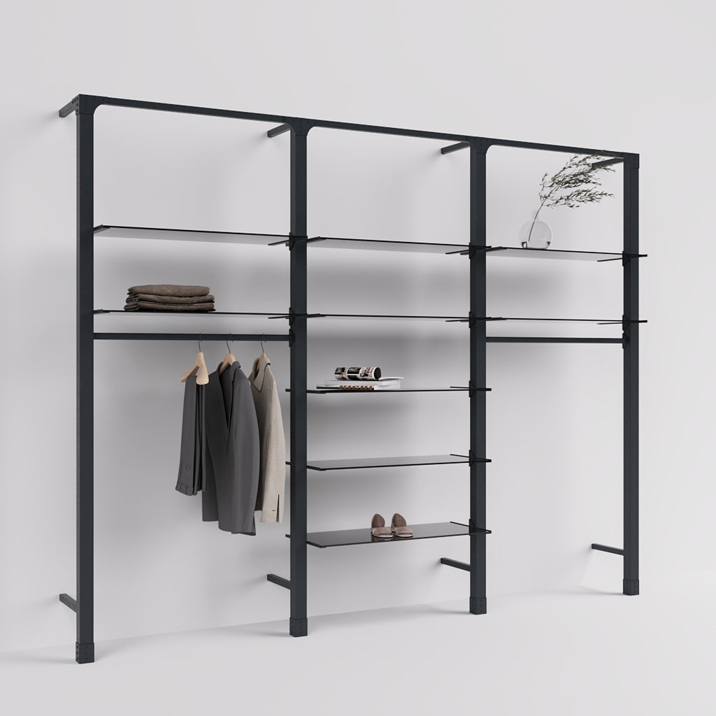 Shelving System Brooklyn | Style 4 glass | Mandai Design